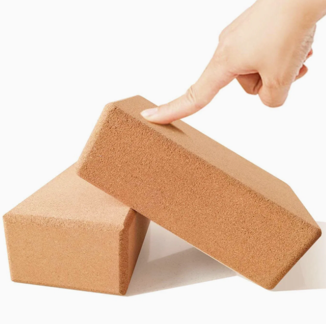 Natural Cork Yoga Eco Friendly High Density Brick Cork Fitness Block ...