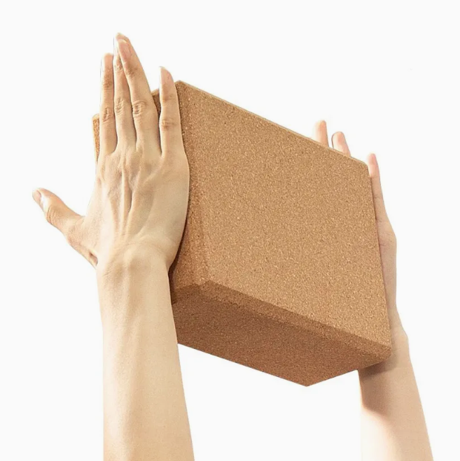 Natural Cork Yoga Eco Friendly High Density Brick Cork Fitness Block ...
