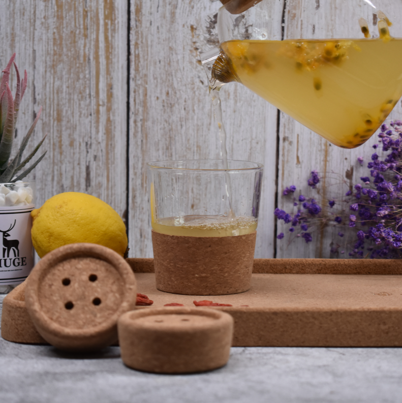 Eco Friendly Natural Cork Lid Eco Cork Stopper Customized Design - SENMENG