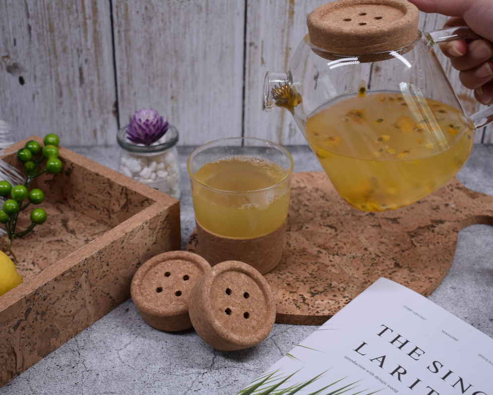 Eco Friendly Natural Cork Lid Eco Cork Stopper Customized Design - SENMENG