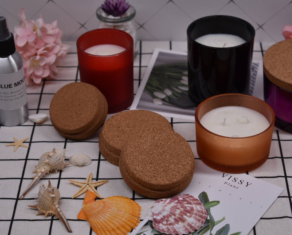 OEM Natural Candle Cork Lids for Packaging and Storage Eco-Friendly and ...