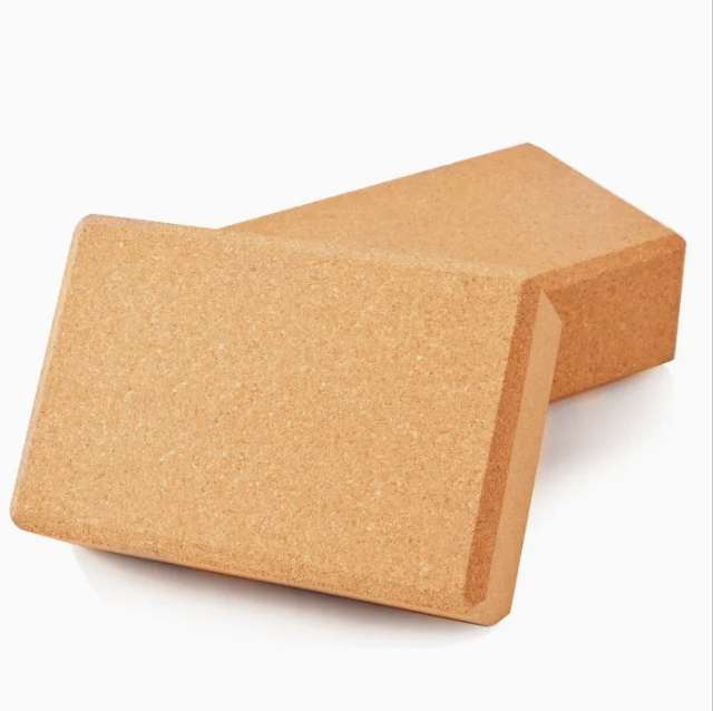 4 Inch Cork Yoga Block Bricks Studio Grade Improve Stability For ...