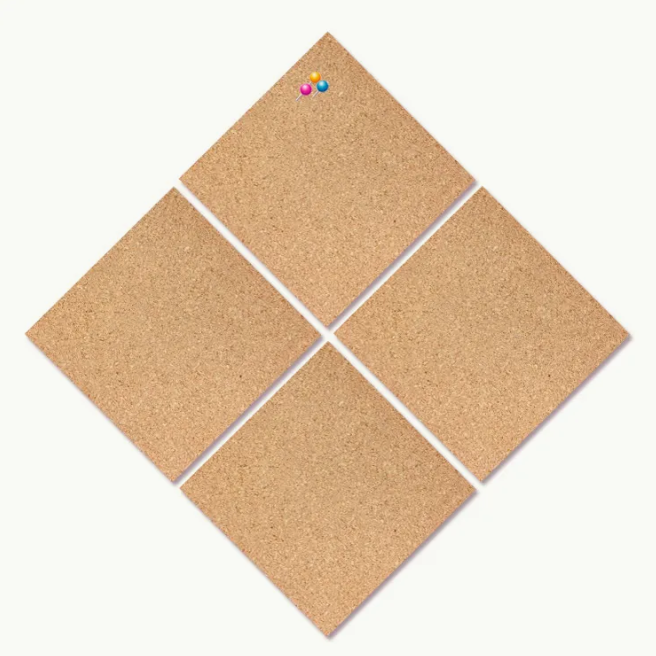 Premium Natural Cork Message Board Cork 4 PCS/Set Custom Size - SENMENG