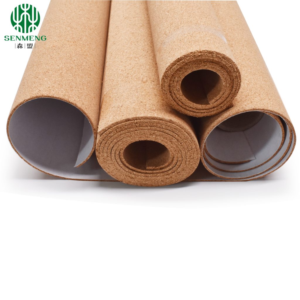 Self Adhesive Cork Roll For Notice Board Wall Coverings Sound Proof - SENMENG