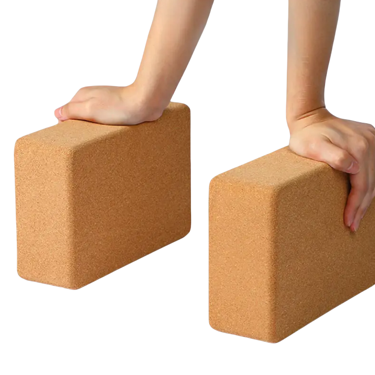 Eco-Friendly Cork Yoga Bricks High-Density Support for Pilates and Yoga ...