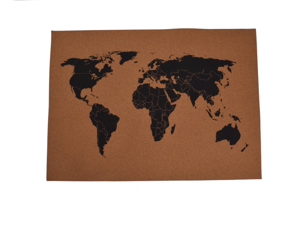 Wholesale Cork Map Boards Custom Printed World Map - SENMENG
