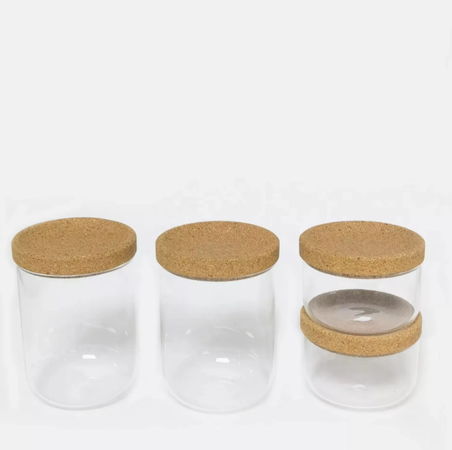 Customizable Cork Lids for Glass Jars and Storage Containers - SENMENG