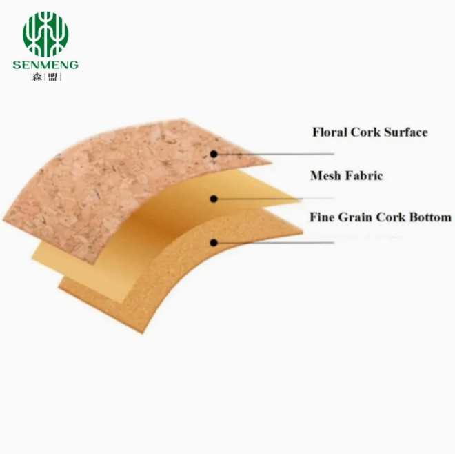 Customized Floral Surface Cork Roll for Wall Cork Bulletin Board Sheets ...